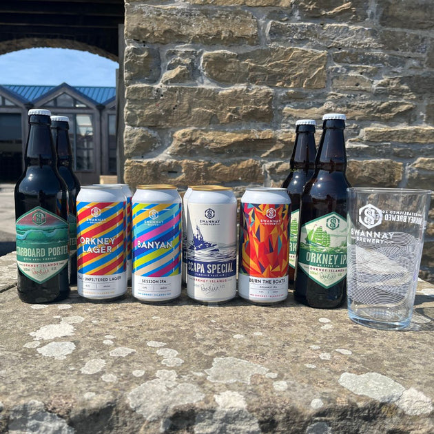 Taster Box with a Pint Glass – Swannay Brewery